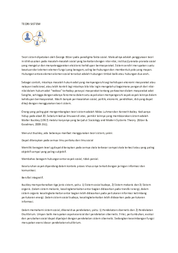 (PDF) TEORI SISTEM