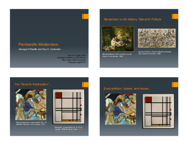 (PDF) Panhandle Modernism: Georgia O'Keeffe and Guy A. Carlander ...