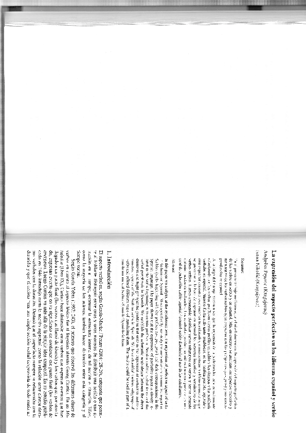 (PDF) La expresión del aspecto perfectivo en los idiomas español y serbio