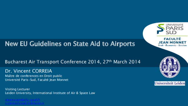(PDF) New EU Guidelines on State Aid to Airports