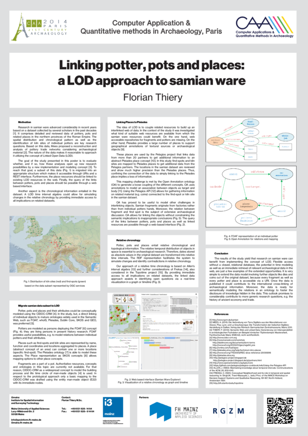 (PDF) Linking potter, pots and places: a LOD approach to samian ware