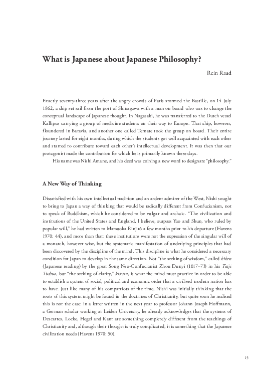 What is Japanese about Japanese Philosophy?