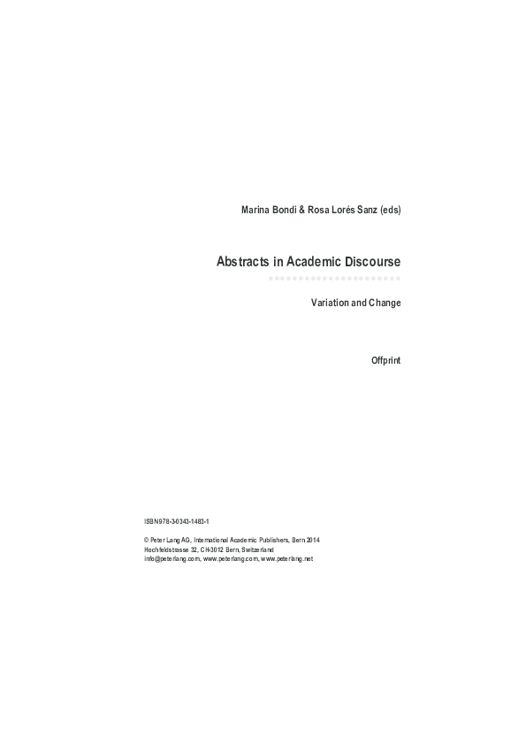 (PDF) Trends in Academic Journal Abstract Development