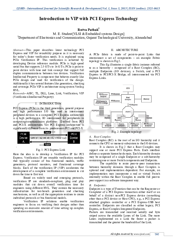 Pdf Introduction To Vip With Pci Express Technology