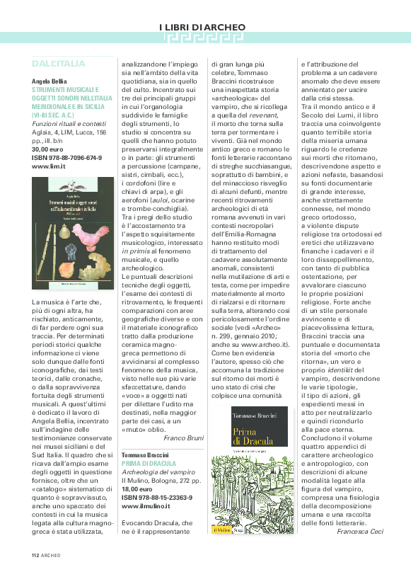 (PDF) Angela Bellia, Strumenti musicali e oggetti sonori nell’Italia ...