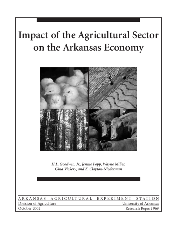 (PDF) Impact of the Agricultural Sector on the Arkansas Economy