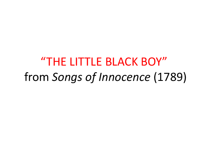 (PPT) The Little Black Boy (presentation)