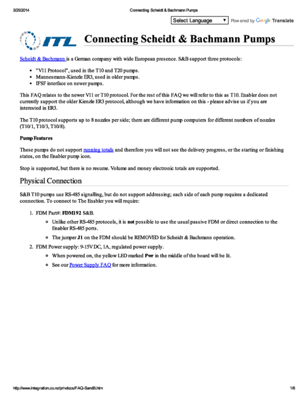 (PDF) Connecting Scheidt Bachmann Pumps