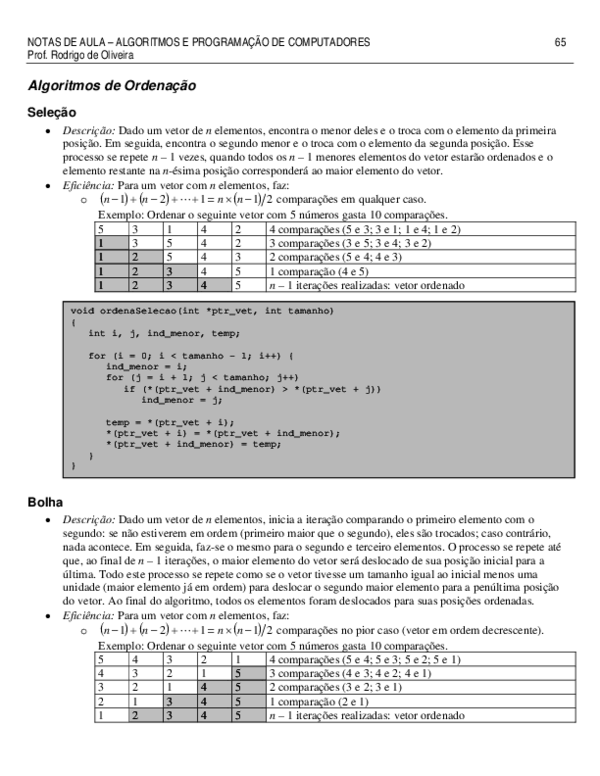 (PDF) NOTAS DE AULA – ALGORITMOS E PROGRAMAÇÃO DE COMPUTADORES