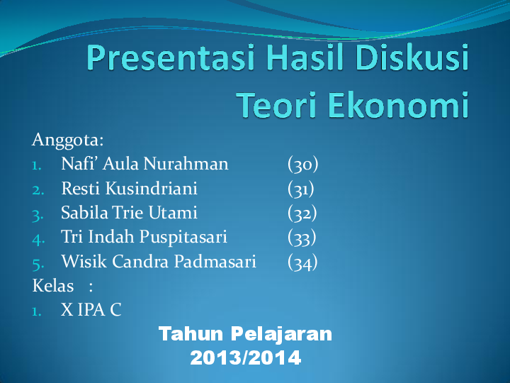 (PPT) Presentasi ekonomi