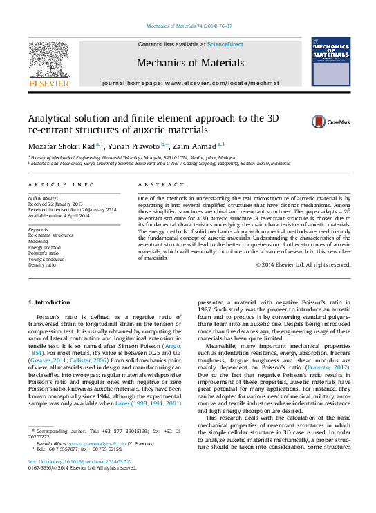 Pdf Analytical Solution And Finite Element Approach To The 3d Re