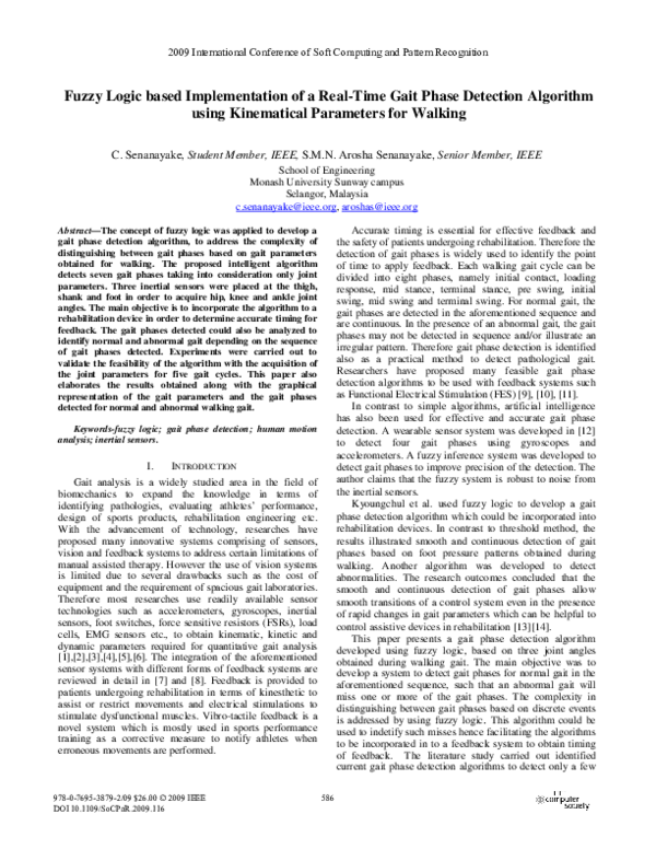 Pdf Fuzzy Logic Based Implementation Of A Real Time Gait Phase 9744
