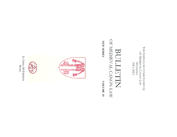 (PDF) John of Ancona's Summae: A Neglected Source for the Juridical ...