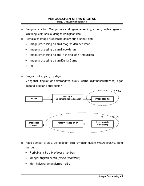 (DOC) PENGOLAHAN CITRA DIGITAL