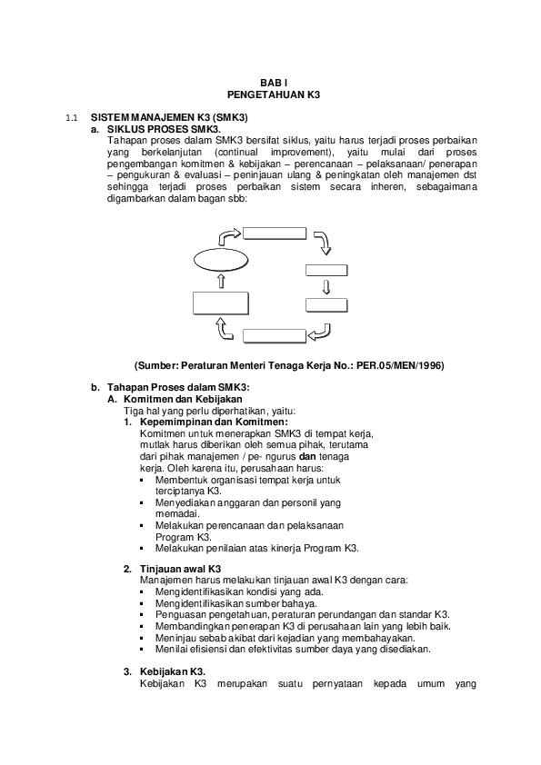 (DOC) BAB I PENGETAHUAN K3