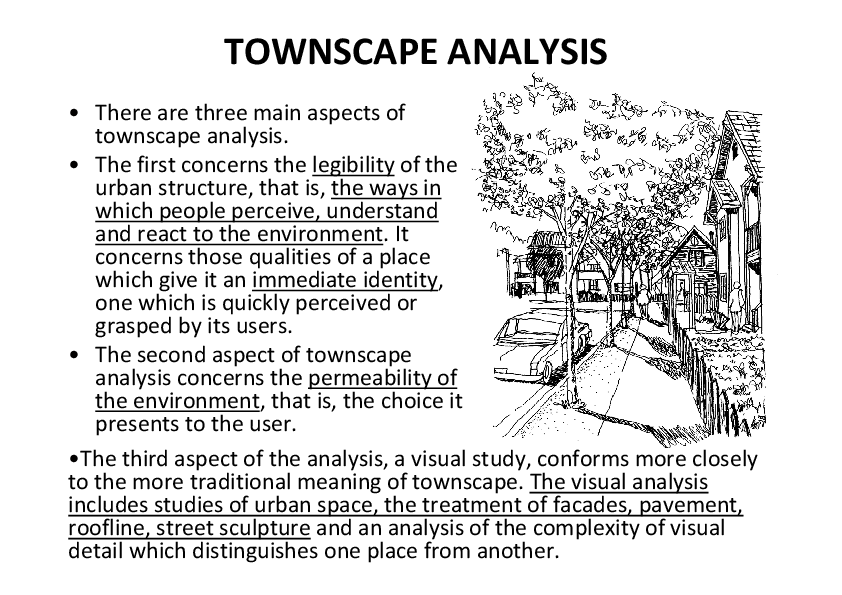 (PDF) TOWNSCAPE ANALYSIS