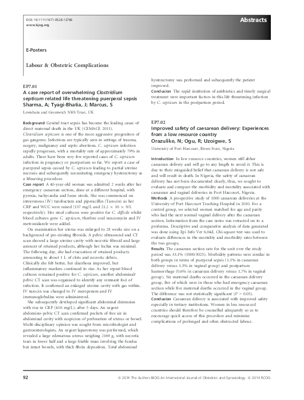 (PDF) Stepwise devascularization versus B-Lynch for massive postpartum ...