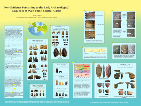 New Evidence Pertaining to the Early Archaeological Sequence at Swan ...