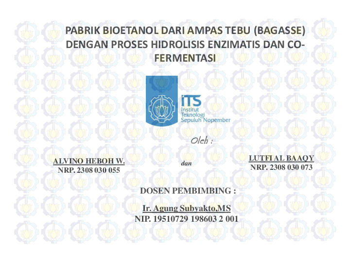(PDF) PABRIK BIOETANOL DARI AMPAS TEBU (BAGASSE) DENGAN PROSES ...