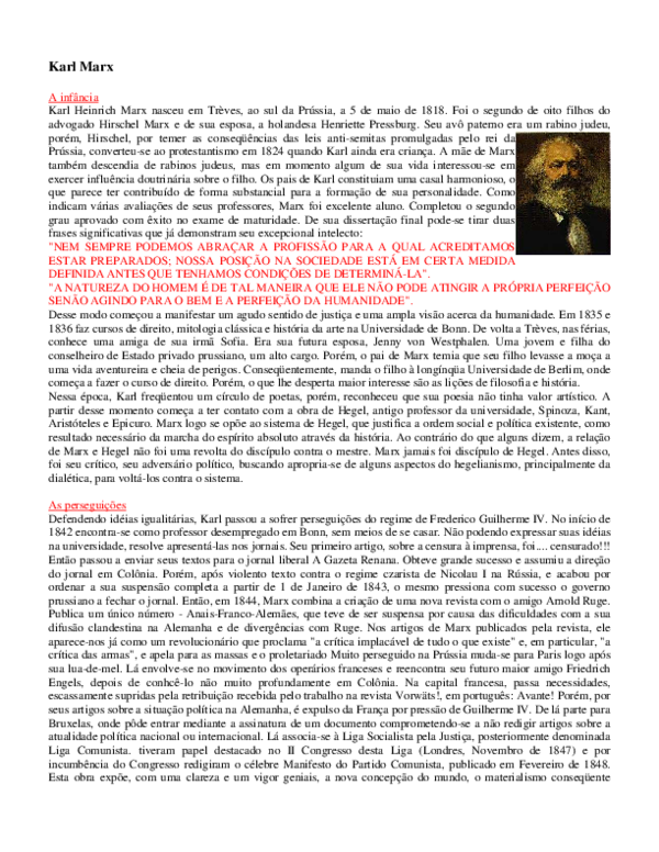(PDF) Karl Marx