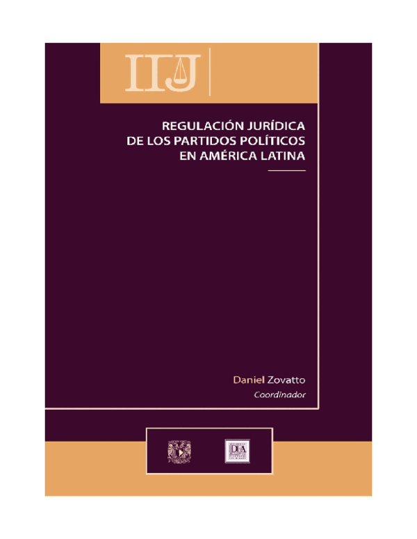 (PDF) (2008): “Regulación jurídica de los partidos políticos en Perú”, en Daniel Zovatto ...