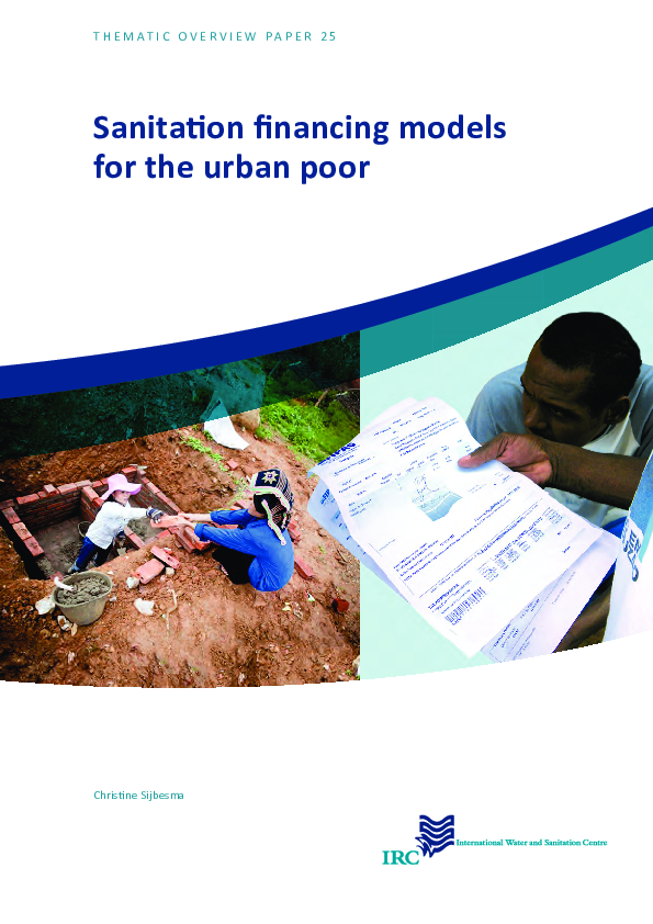 (PDF) Sanitation financing models for the urban poor