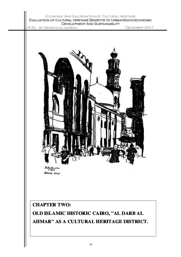 (PDF) 2-OLD ISLAMIC HISTORIC CAIRO, "AL DARB AL AHMAR" AS A CULTURAL ...