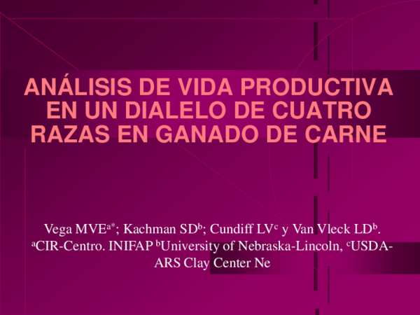 (PDF) Análisis de vida productiva en un dialelo de cuatro razas en ...