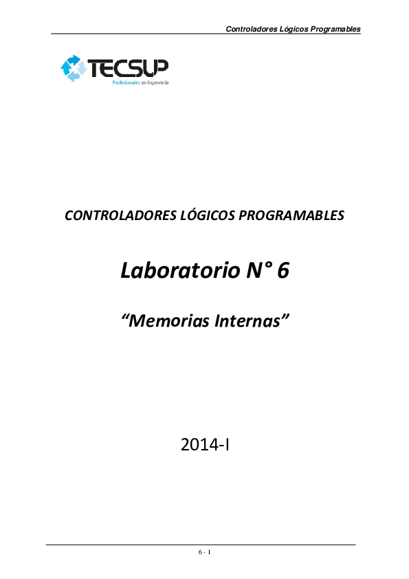 (PDF) Controladores Lógicos Programables CONTROLADORES LÓGICOS PROGRAMABLES