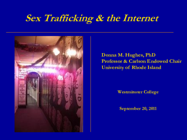 Pdf Sex Trafficking And The Internet