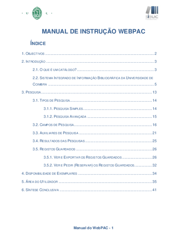 (PDF) Manual de WebPAC