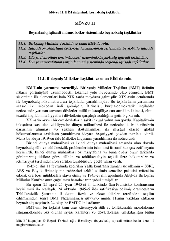 (PDF) BİMsistemind beyn lxalq t skilatlar