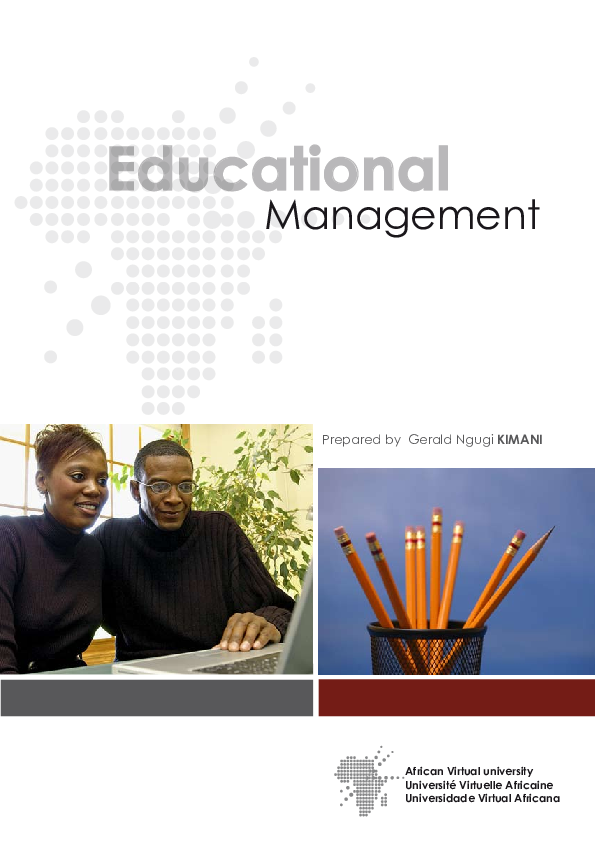 (PDF) Management African Virtual university Université Virtuelle ...