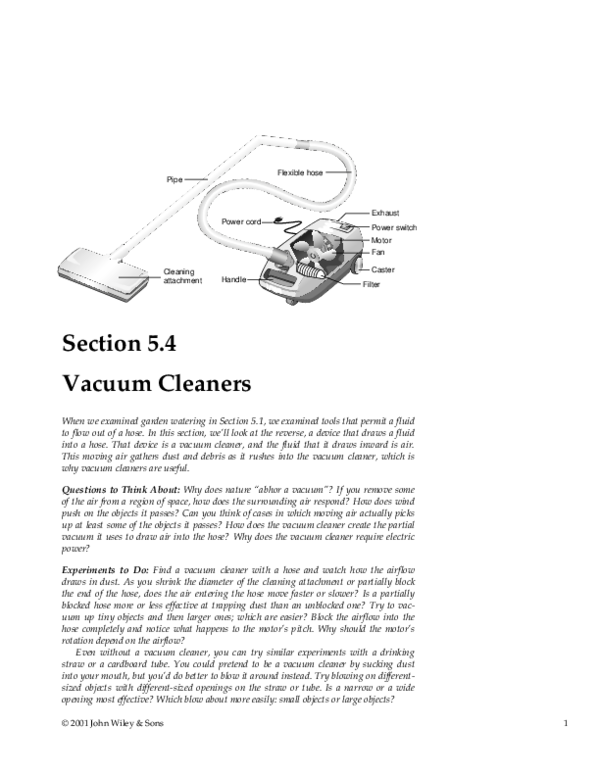 (PDF) Section 5.4 Vacuum Cleaners