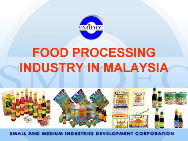 (PDF) Food Processing Industry In Malaysia