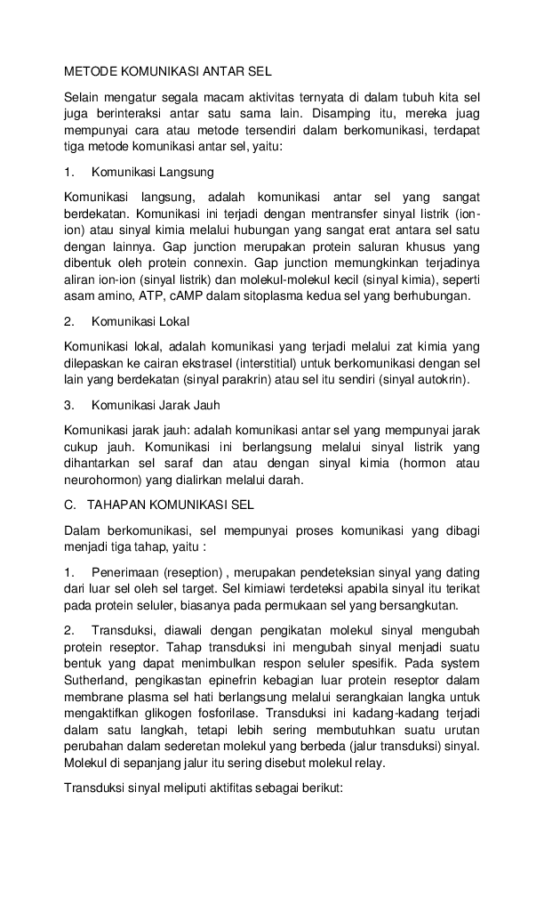 (DOC) METODE KOMUNIKASI ANTAR SEL