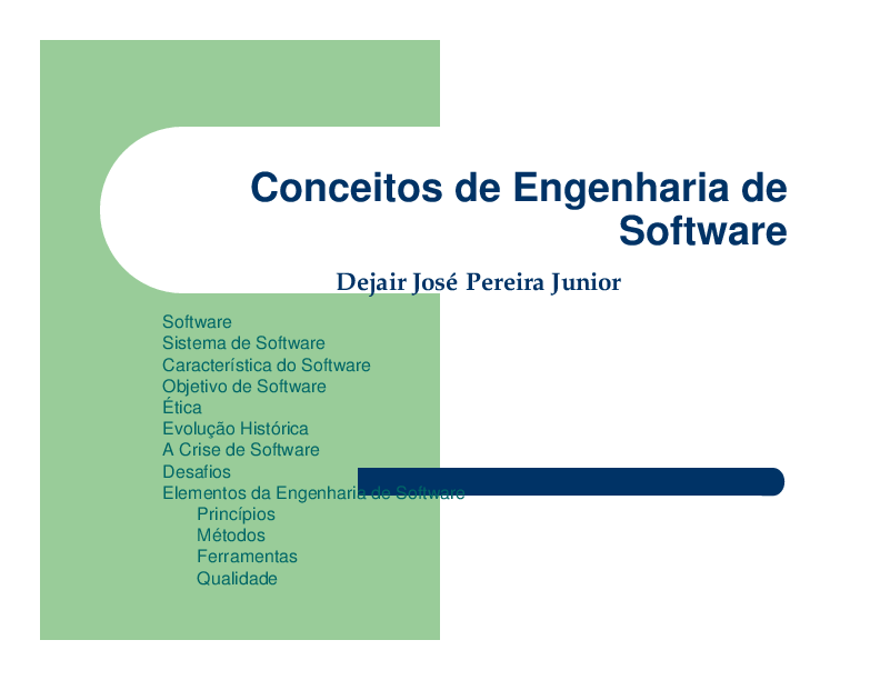 (PDF) Conceitos de Engenharia de Software