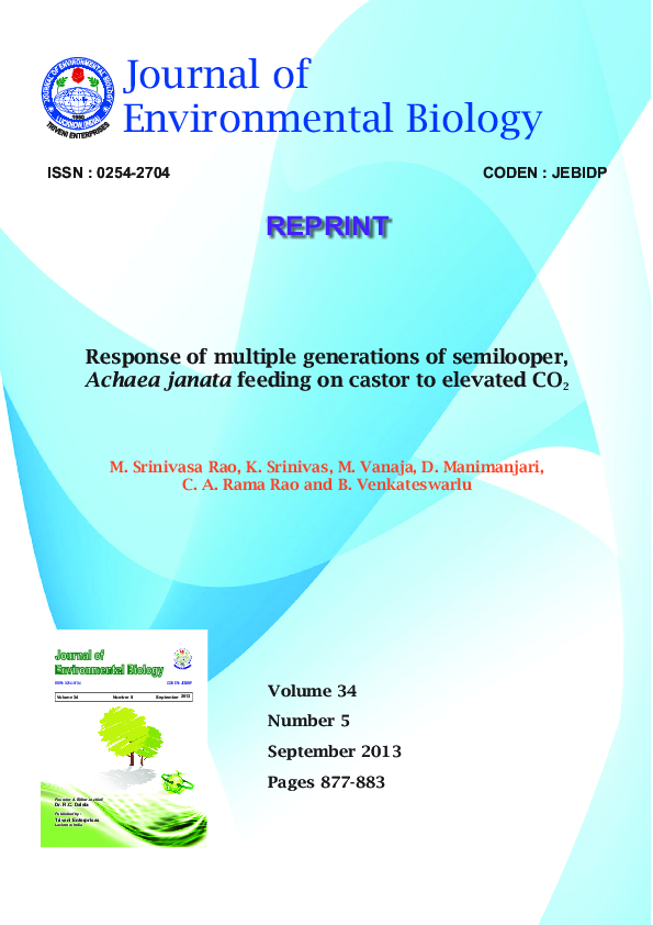 (PDF) Response of multiple generations of semilooper, Achaea janata ...