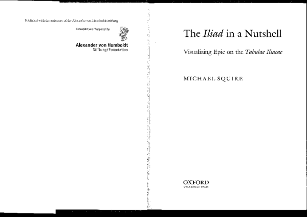 (PDF) The Iliad in a Nutshell: Visualizing Epic on the Tabulae Iliacae (Oxford University Press ...
