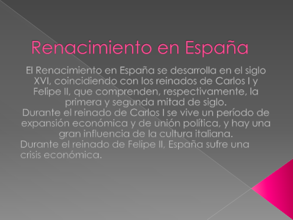 (PPT) Renacimiento en Espana