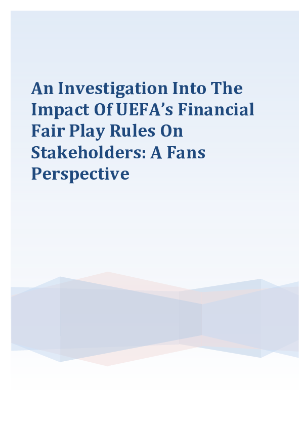 (DOC) An Investigation Into The Impact Of UEFA’s Financial Fair Play ...
