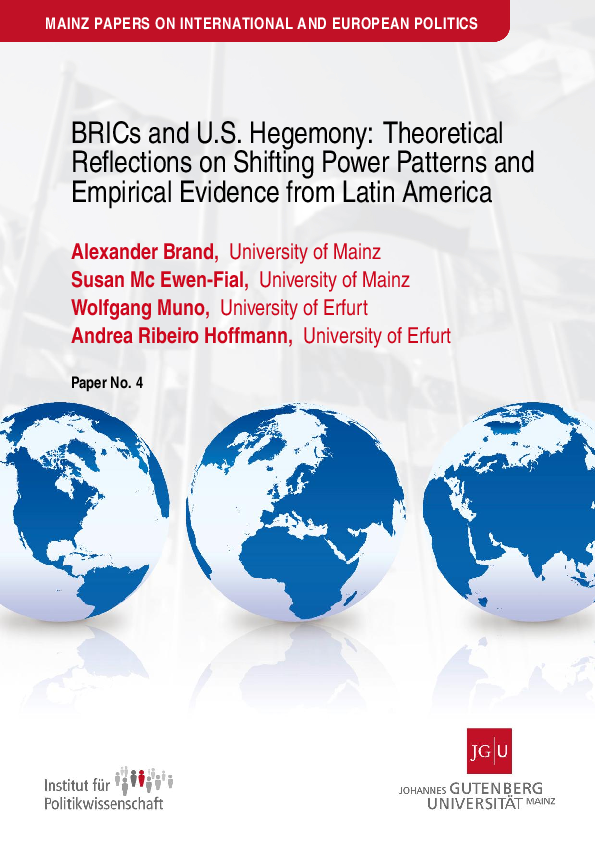 (PDF) BRICS in Latin America. MAINZ PAPERS ON INTERNATIONAL AND EUROPEAN POLITICS: