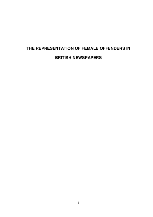 (DOC) Representations of female offenders in British newspapers ...