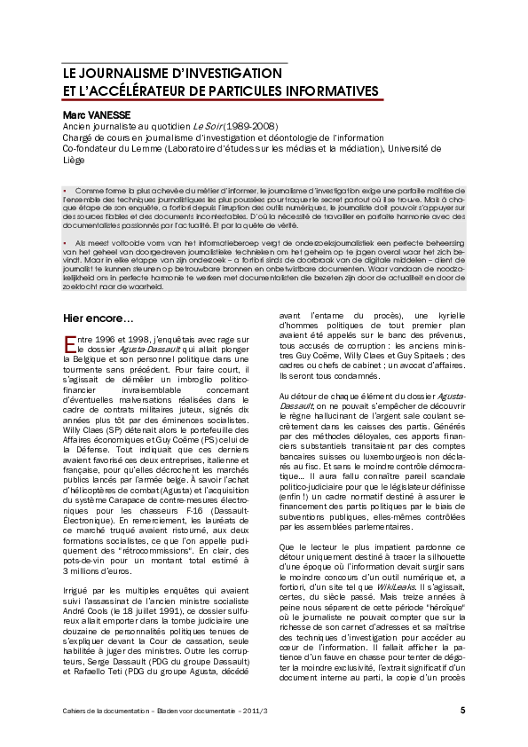 rédiger une enquête journalistique