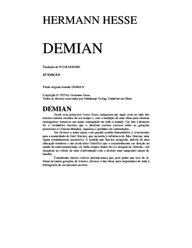 (PDF) Hermann Hesse - Demian