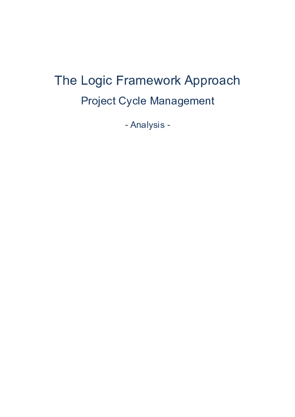 (PDF) The Logic Framework Approach. Analysis
