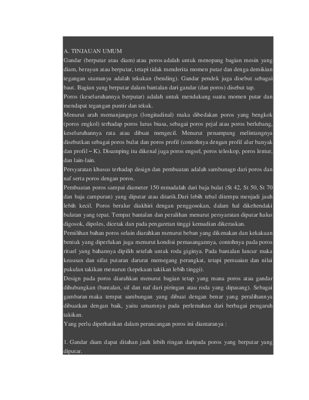 (DOC) Macam-Macam Poros