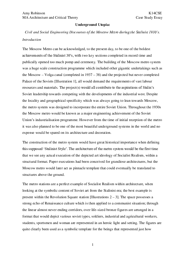 (PDF) Underground Utopia - Civil and Social Engineering Discourse of ...