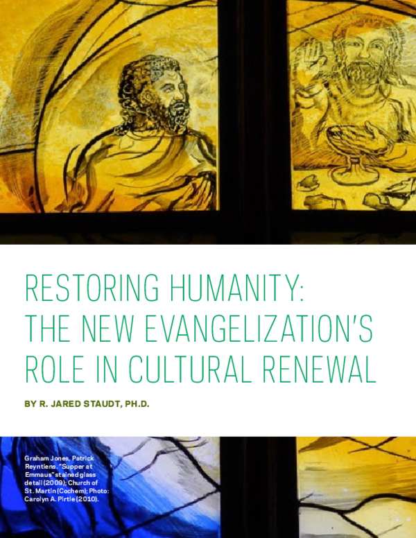 (PDF) Restoring Humanity: The New Evangelization's Role in Cultural Renewal
