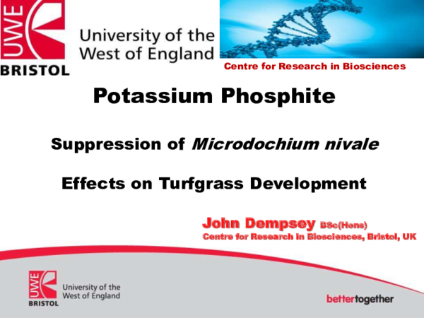 (PDF) Potassium Phosphite Suppression of Microdochium nivale and ...